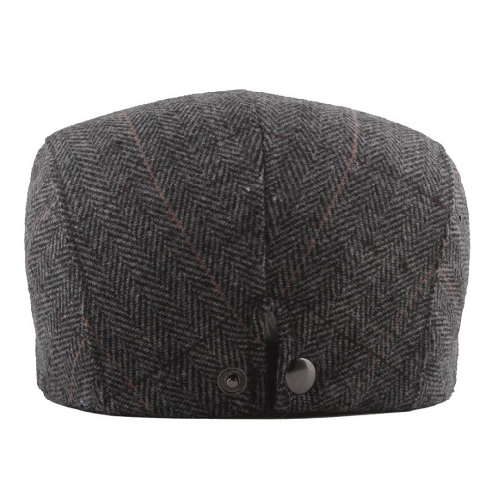 Adult Herringbone Flat Cap Hat - Small Medium - Grey - Jehovah's ...